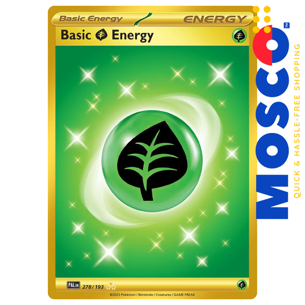 Basic Grass Energy - 278/193 Paldea Evolved Hyper Rare (Gold) | Pokemon ...