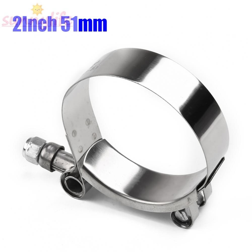 Universal Exhaust-Pipe-Clamp Clip Stainless Part For 51-55mm Motorcycle ...