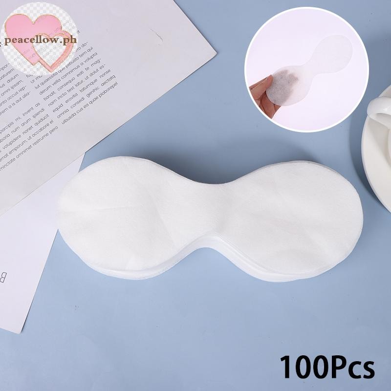 PEACELLOW 100Pcs Disposable Eye Mask DIY Natural Cotton Eye Paper Women ...