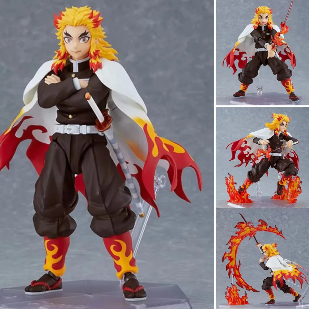 Demon Slayer Rengoku Kyoujurou Figma #553 Anime Action Figure PVC ...