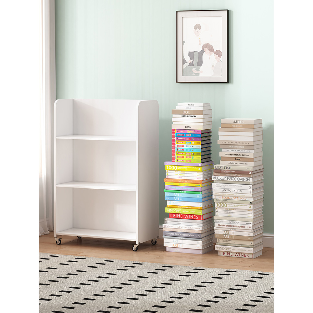 Children's Small Bookshelf Movable Picture Book Floor-standing ...