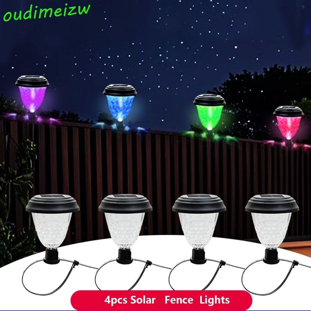 OUDIMEIZW 4pcs Solar Zip Tie Light, Waterproof Flexible Installation ...