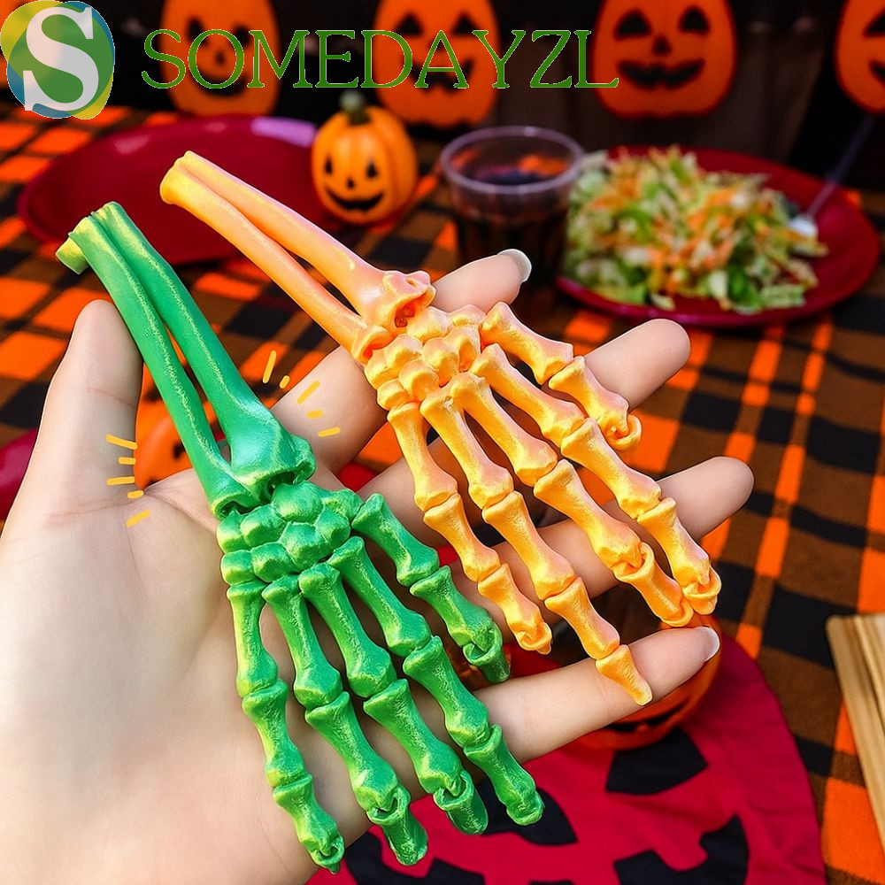 SOMEDAYZL Movable Joint Skeleton Claw, 3D Printed Flexible Halloween ...