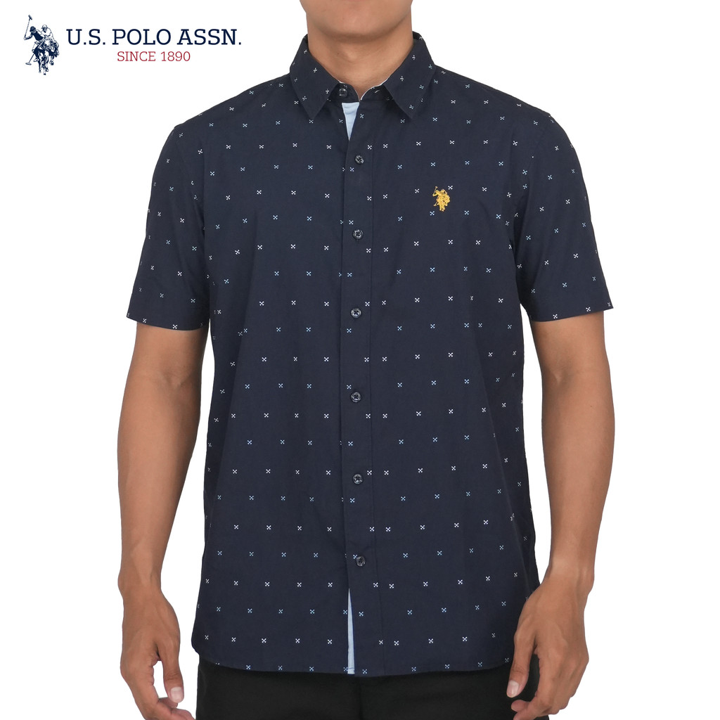U.S. Polo Assn. Men's Polo Full Print Top U9607002 | Shopee Philippines