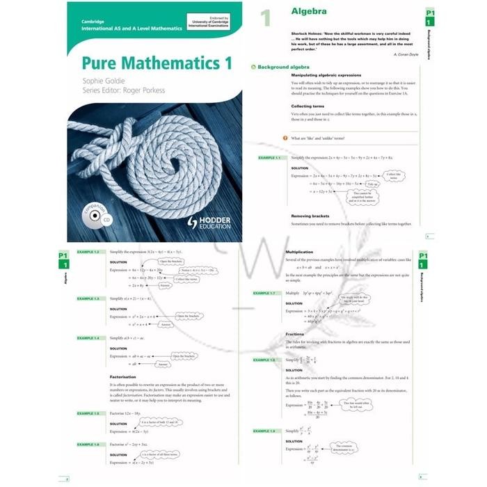 Cambridge International AS and A Level MathematicsPURE 1 2 & 3 ...