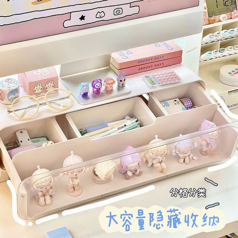 Desktop Computer Monitor Elevated Rack Creative Transparent Blind Box ...