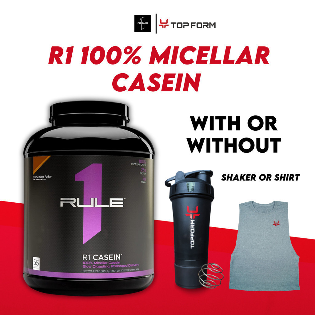 Rule 1 Casein Rue One Protein- 100% Micellar Casein 4lbs | Shopee ...
