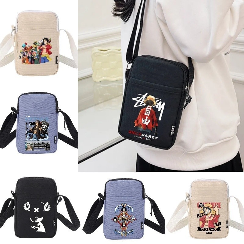 ONE PIECE Anime Mobile Bag Single Shoulder Bag Crossbody Bag Pirate ...