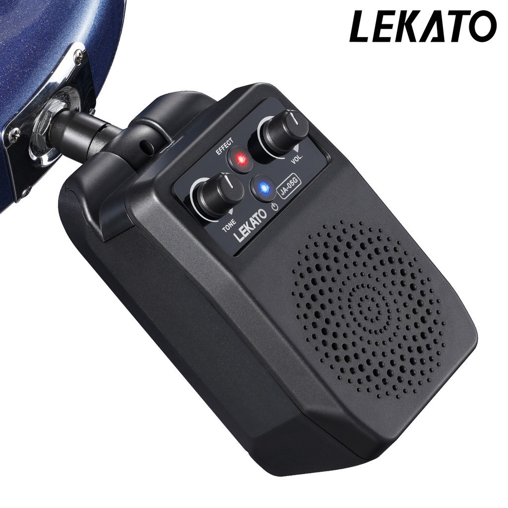 LEKATO JA-05G Mini Guitar Amplifier 5W Rechargeable Bluetooth Amp with ...