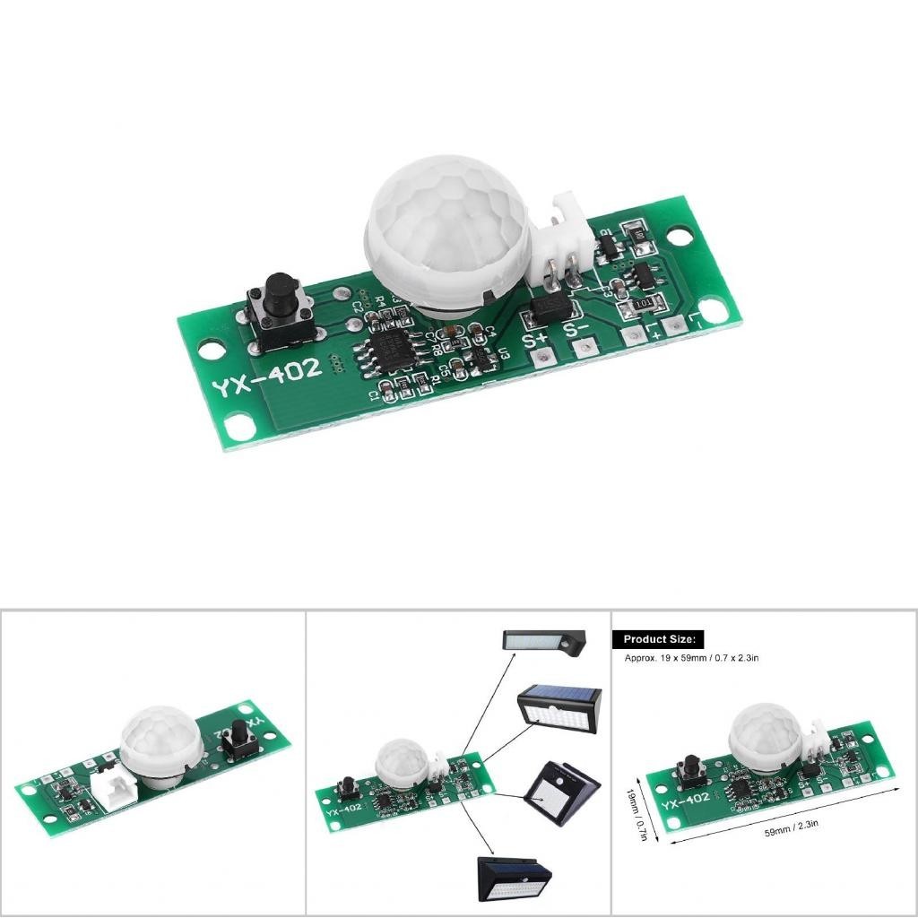 Iuxishop DC 3.7V Solar Light Circuit Board Control Sensor Module Garden ...