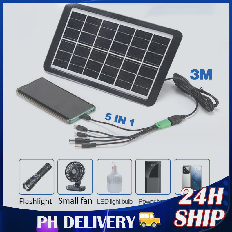 3w USB Portable Mini Solar Panel 5 Volt 6 Watt High Efficiency Mobile ...