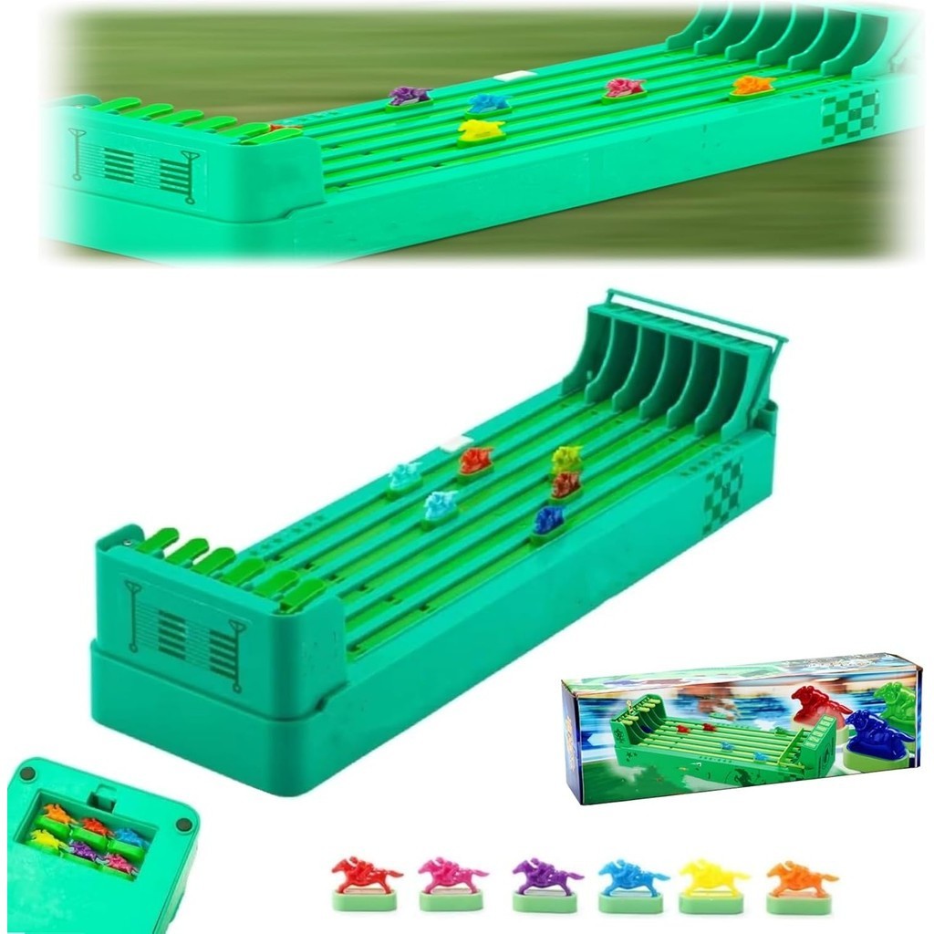 Horse Racing Table Game with 6 Horses Game Chessboard Finish LINE,Race ...