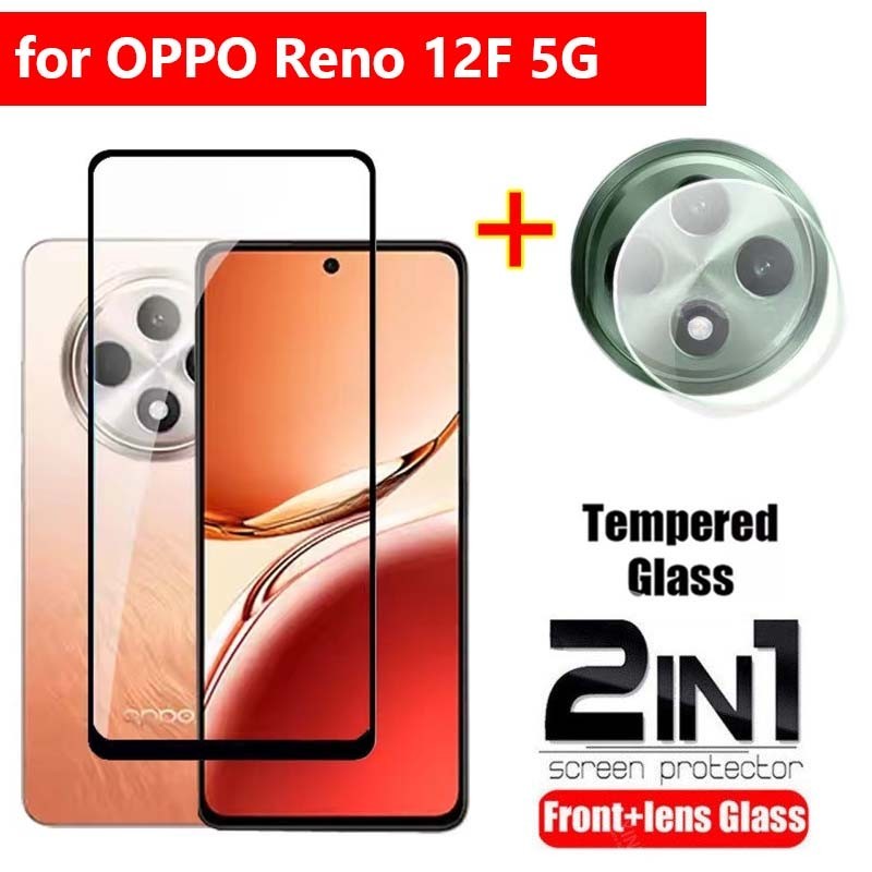 Screen Protector OPPO Reno 12F Reno12 F Reno12F 5G Tempered Glass Full ...