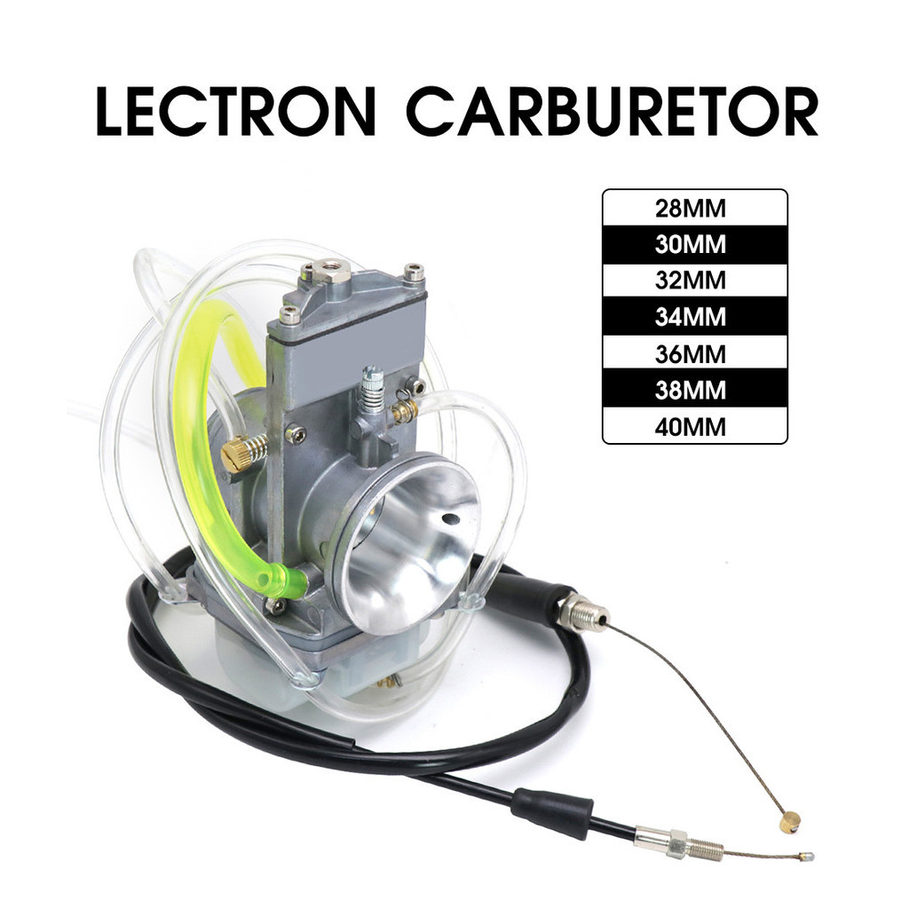 High Velocity Adjustable Power Jet Lectron Carburetor with Cable for ...