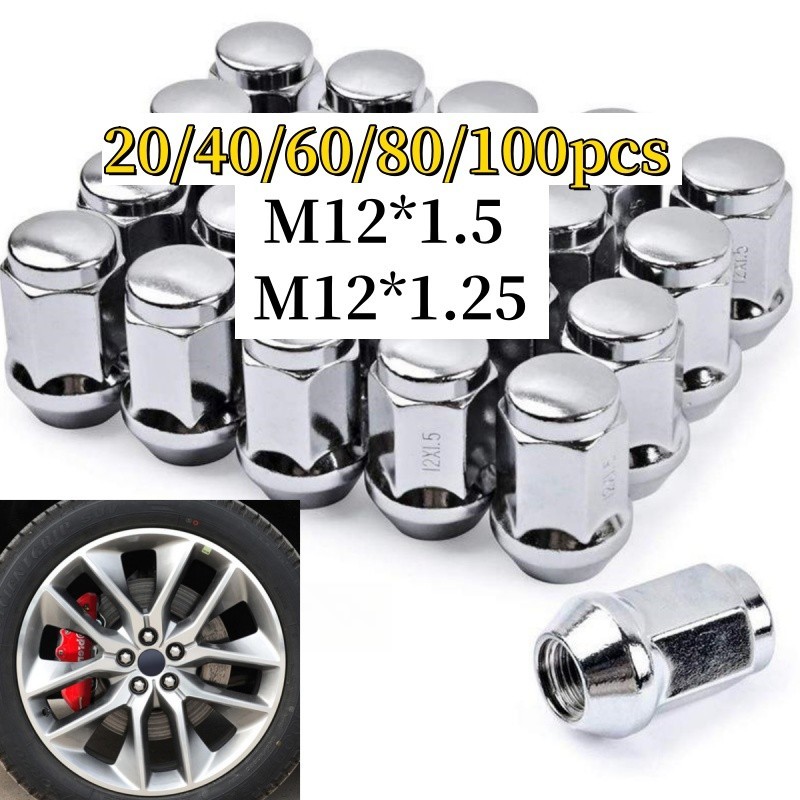 M12x1.5 Side Wheel Nut Stainless/Hub Nut/M12x1.25 Wheel Lug Nuts/Lug Nuts/Hex Lug Nuts | Shopee ...