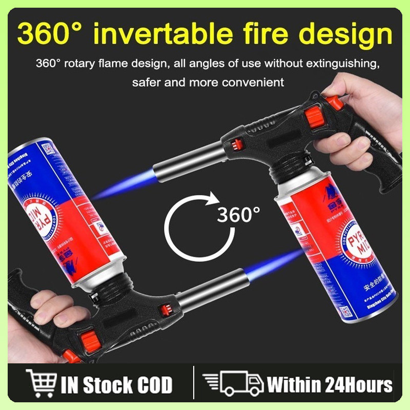 Lighter Blue Blow Torch Gun Butane Original Heavy Duty Heating BBQ ...