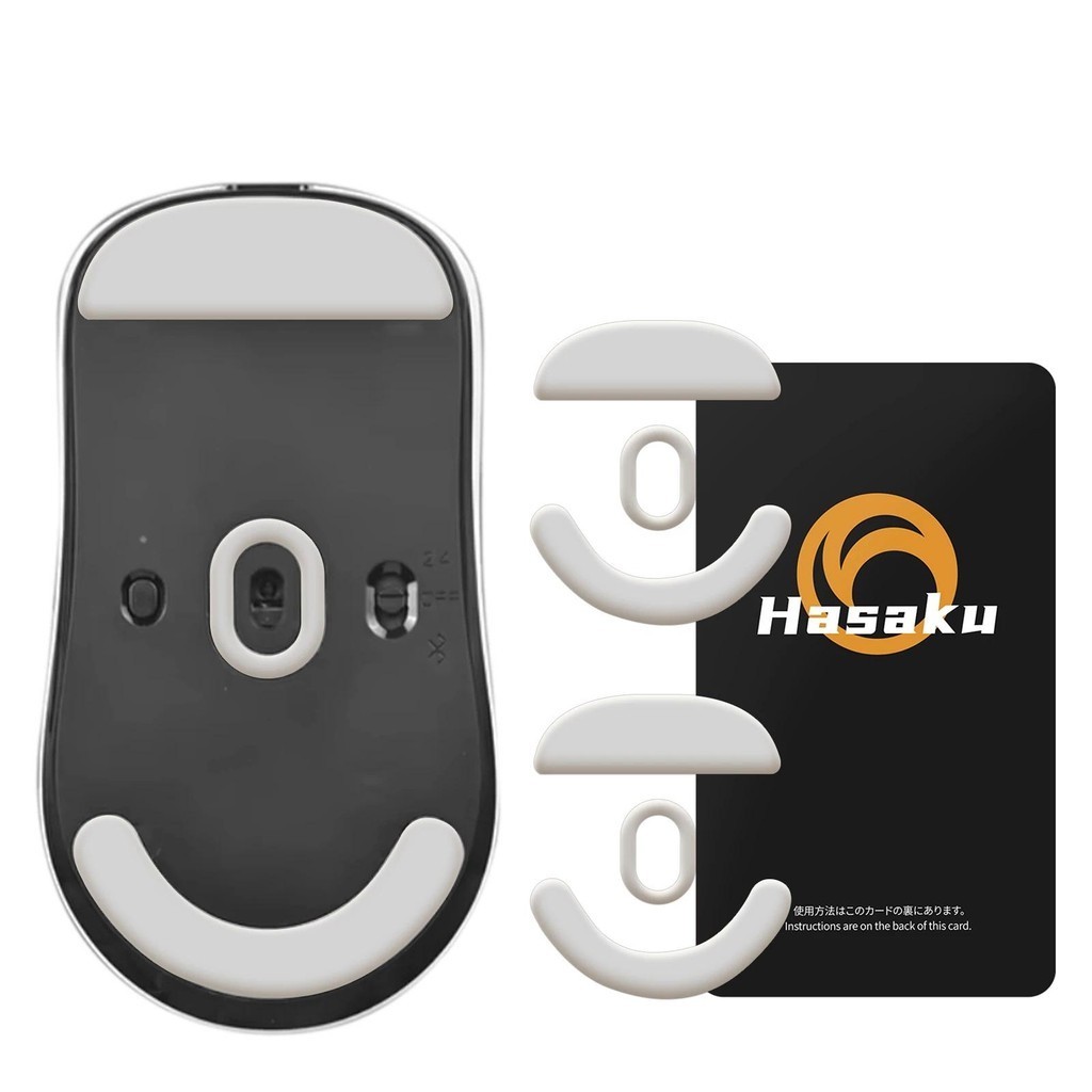2 Sets HASAKU Rounded Curved Edge Gaming Mouse Feet Skates for VXE ...