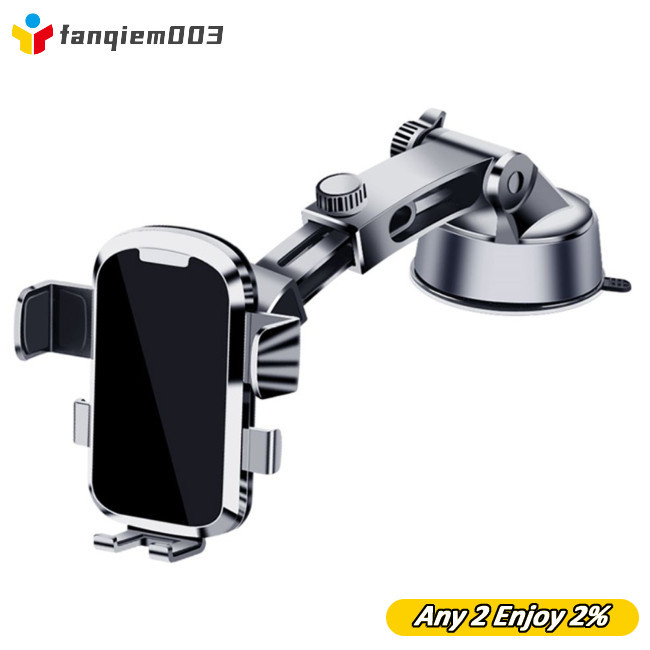 Fan Phone Mount For Car Suction Ultra Strong Base Dashboard Windshield ...