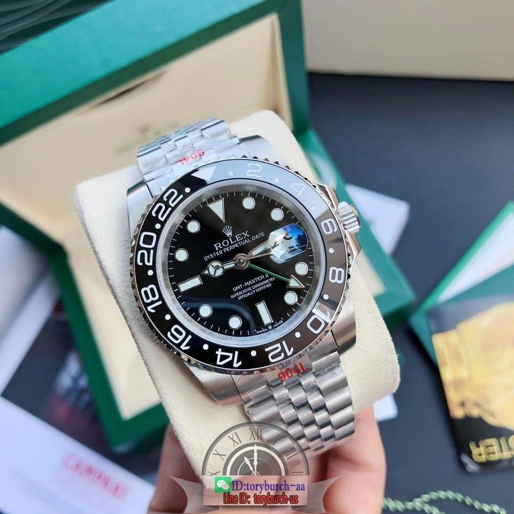 Rolex GMT-Master Ⅱ men's chrono stainless steel automatic watch 8215 ...