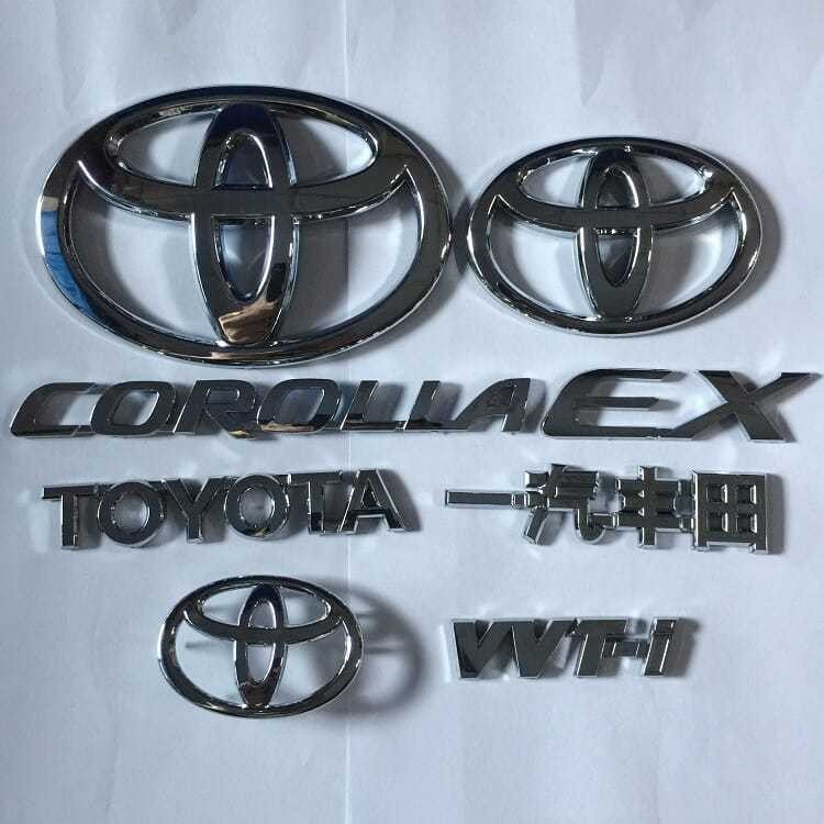 Yixi TOYOTA Corolla EX Car Logo Rear Sticker English Label TOYOTA ...