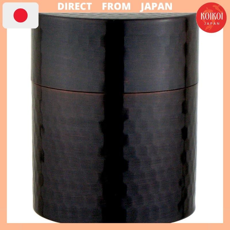 Nagao pure copper tea canister canister large 9.0 cm in diameter x 11cm ...