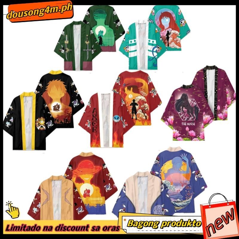 Anime ONE PIECE Cosplay Roronoa Zoro Costumes Kimono Women Men Cloak ...