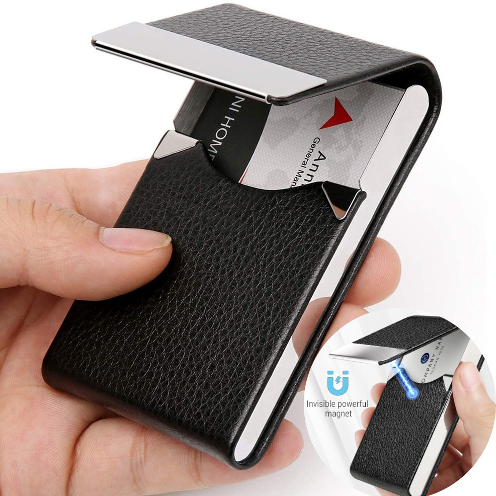 Business Card Holder, Professional Business Card Case Metal Name Card ...
