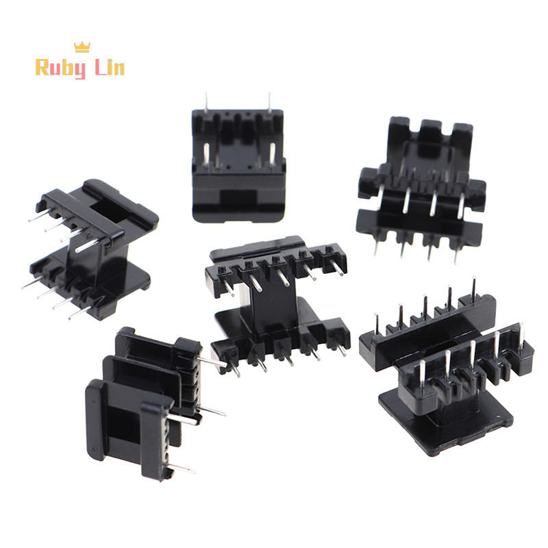 Ruby Lin 5Sets EE25 4Pin 8P 10P Transformer Bobbin PC40 Ferrite Core Vertical Horizontal Nice ...