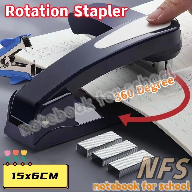 NFS 360 Degree Rotation Stapler Effortless Stapler Paper Staples ...