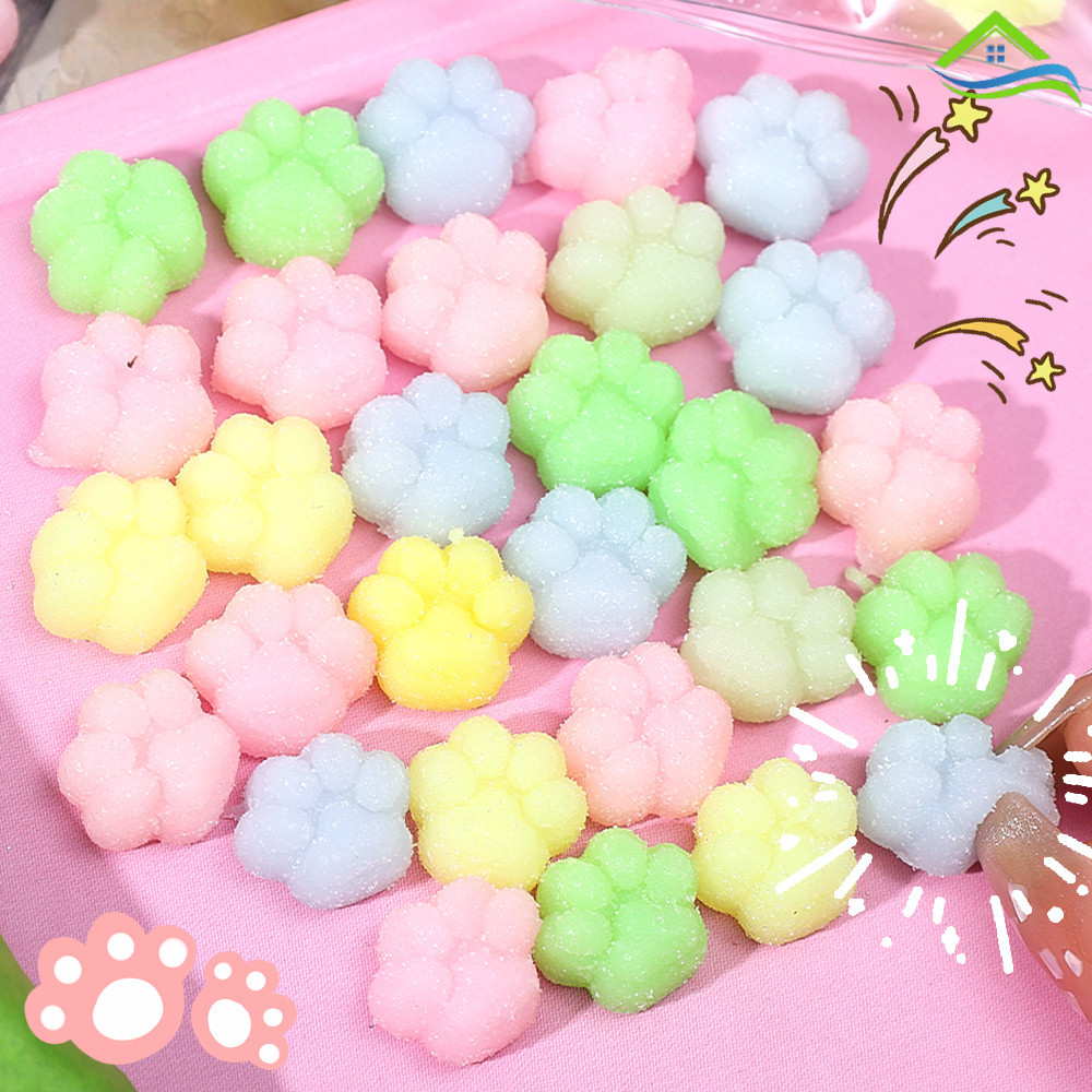 DIY Accessories Squishy New Fidget Toy Mini Kawaii Plush Cat Paw Small ...