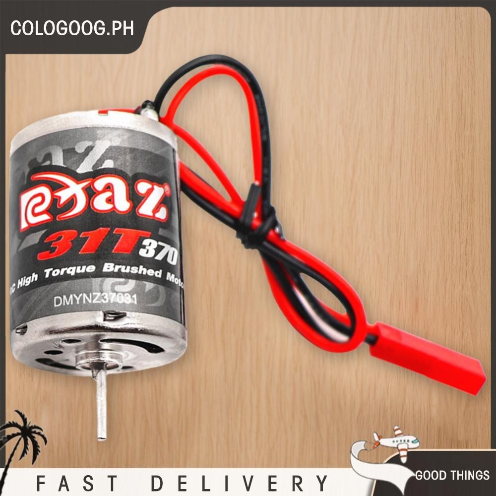 370 31T Brushed Motor for RC Crawler Models in 1/10, 1/12, 1/14, 1/16 ...
