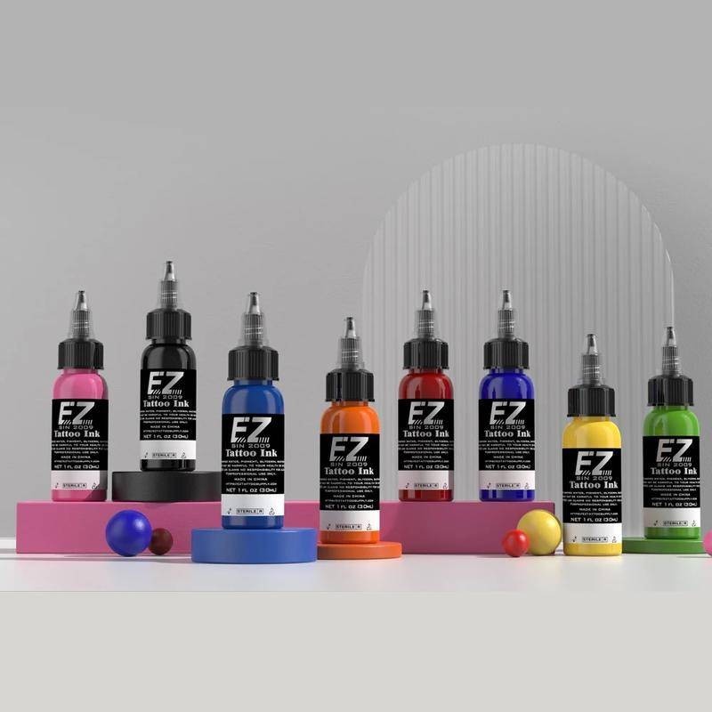 EZ Tattoo INK 25 Colors 7ml/Bottle Tattoo Inks Pigment Kit for 3D ...
