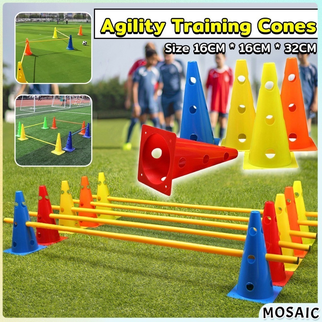 32cm Plastic Agility Cones Soccer Cones Traffic Cone Football Sports ...