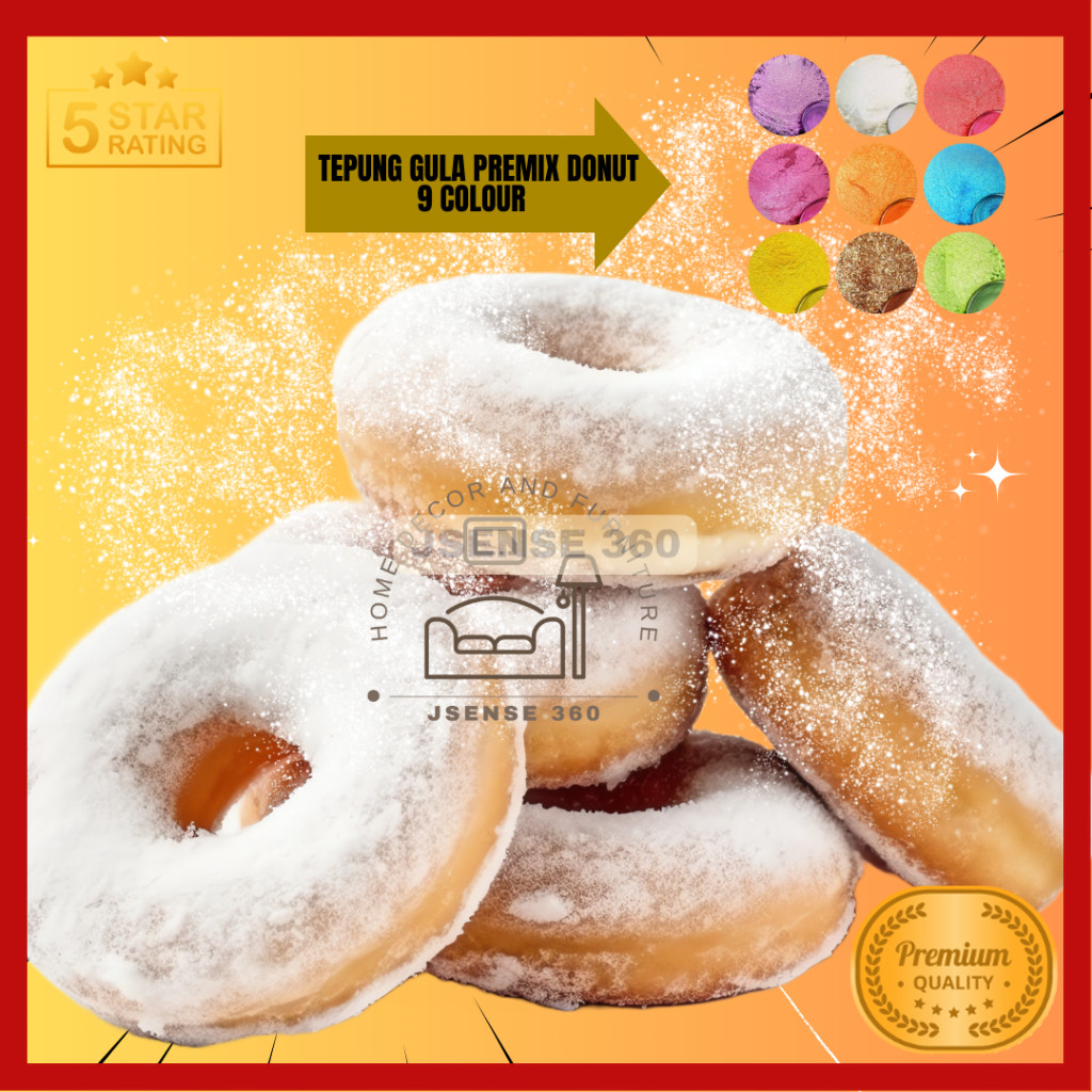 ICING SUGAR/ TEPUNG GULA PREMIX DONUT / DONUT SUGAR FLOUR/ DUSTING ...