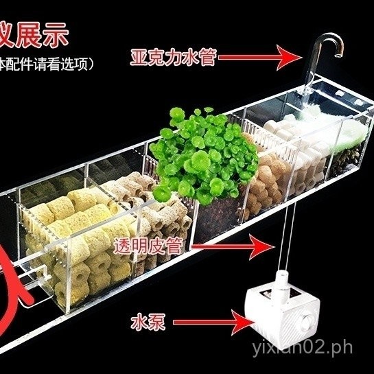 Fish Tank Aquarium Drip Overflow Box Filter Tank Filter Box Top Mounted ...