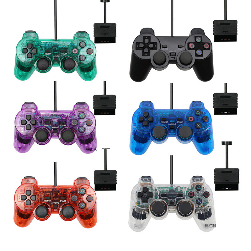 Ps2 Handle PS2 Wired Gamepad Single Motor Single Vibration Black ...