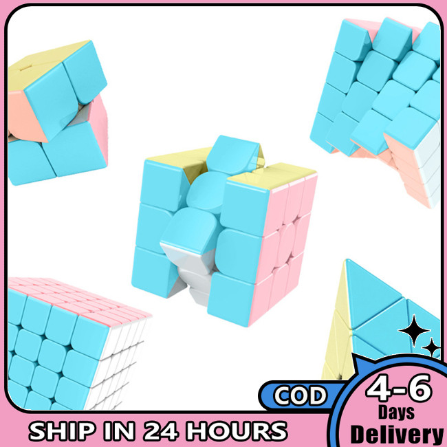 Ready Stock Moyu Meilong 3x3 Magic Cube Macaron Color 2x2 4x4 5x5 ...