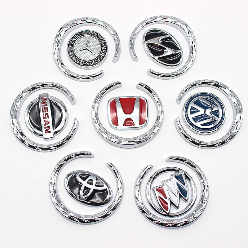 Car Rear Window C Column Heelpiece Stickers Logo Side Seam Label Metal ...