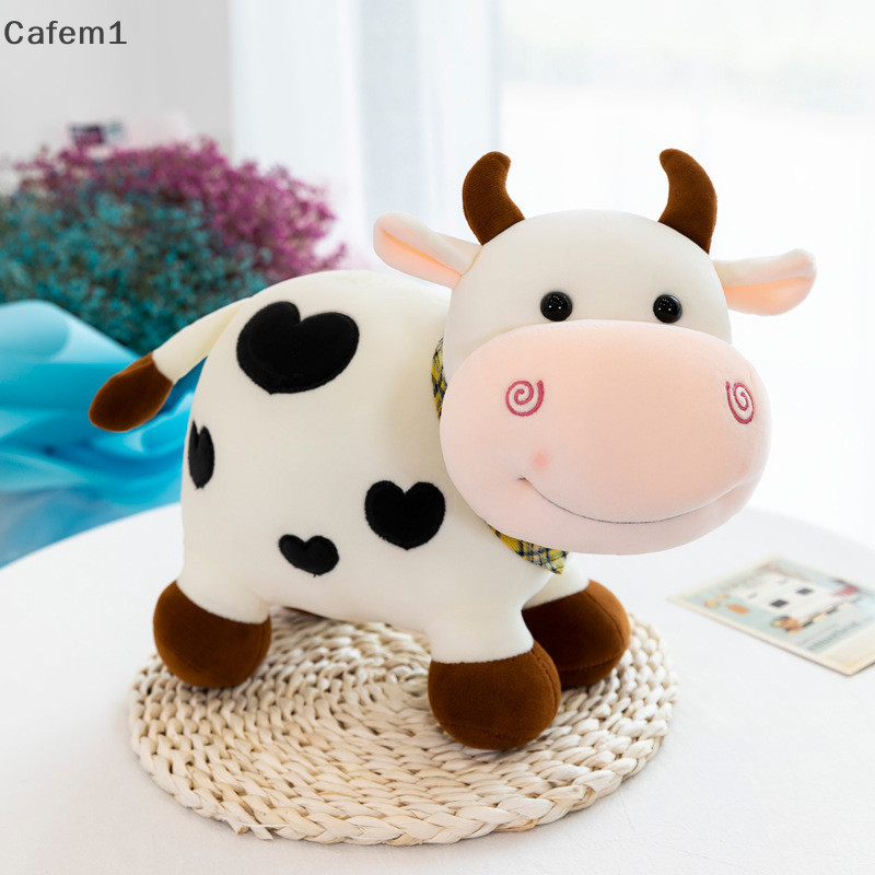 Cfph Cartoon Cute Cow Plush Toy Soft Animal Cattle Plush Toy Kawaii For ...