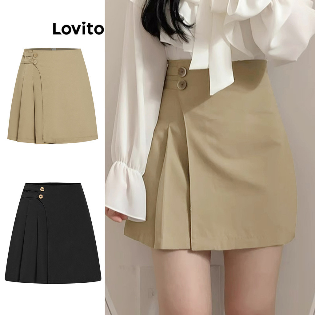 Lovito Women Casual Plain Pleated Asymmetrical Skirt L77ED088 | Shopee ... Lovito Women Casual Plain Pleated Asymmetrical Skirt L77ED088 | Shopee ...