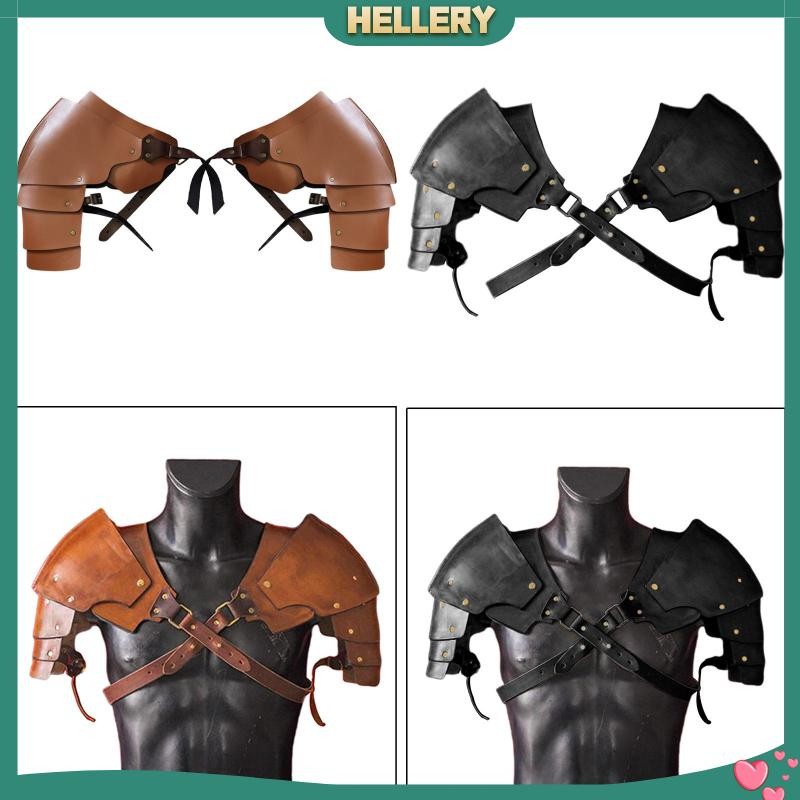 [HelleryPH] Medieval PU Leather Shoulder Pads Adjustable Steampunk ...