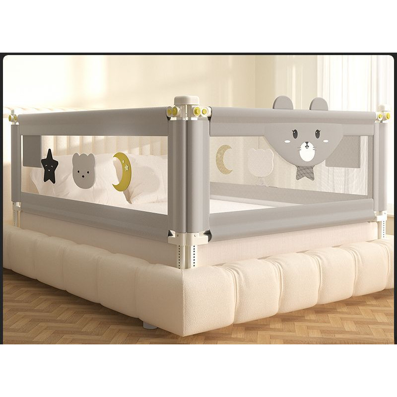 No hole punching bed fence baby girl fall protection fence bedside pill ...