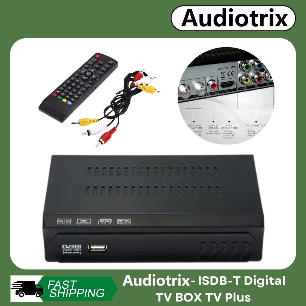 Audiotrix ISDB-T TV Box 1080P Home Media Player Tv Plus Streaming Media ...