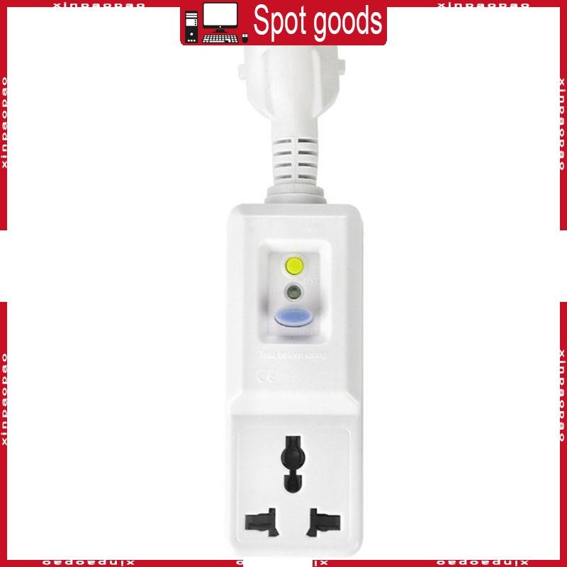 XI EU 16A RCD Socket Adaptor Garden Power Tools Trip Switch With Test ...