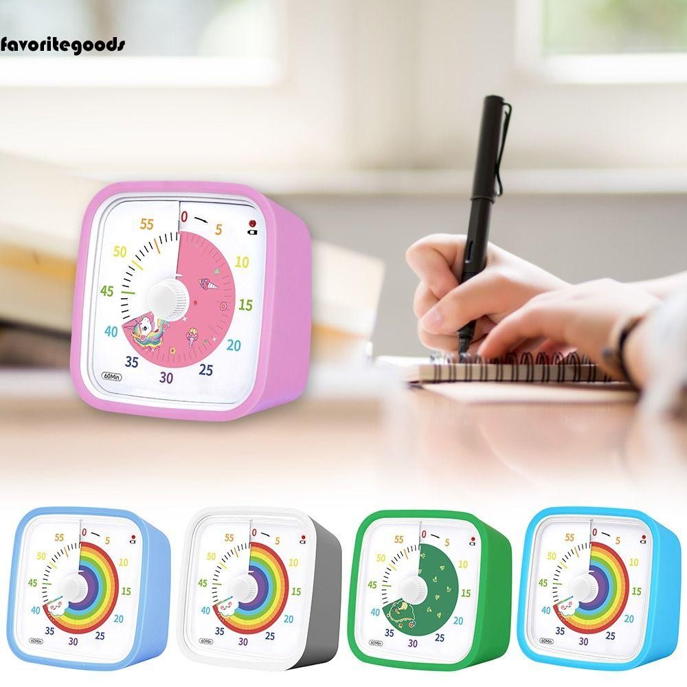 FAVORITEGOODS Visual Timer, ABS 60 Minute Classroom Timer, Cute Study ...