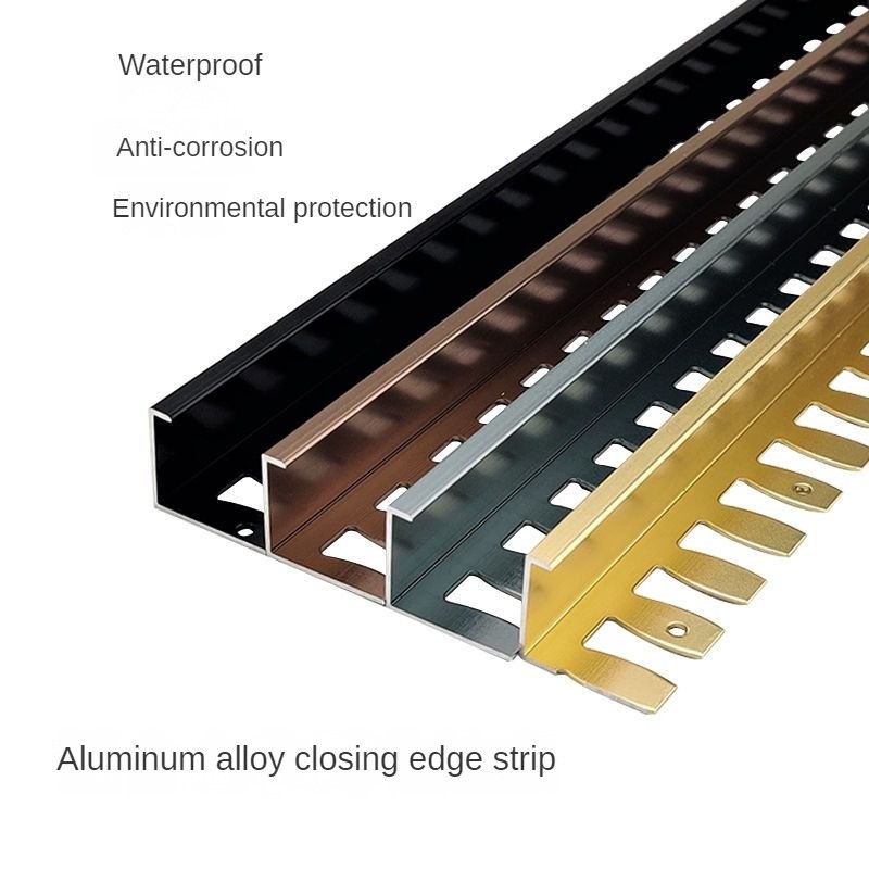 Aluminum alloy wood floor edge strip Tile closure strip Floor tile ...