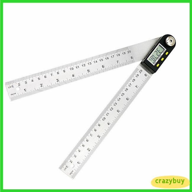CR Digital Angle Finder Ruler 8 Inch/200mm LCD Electronic Spirit Level ...