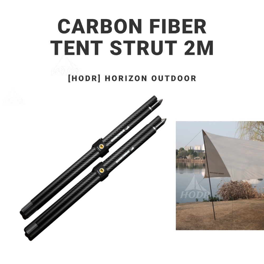 [HODR] Outdoor Camping Tent Poles Tent Strut 2M Carbon Fiber Four ...