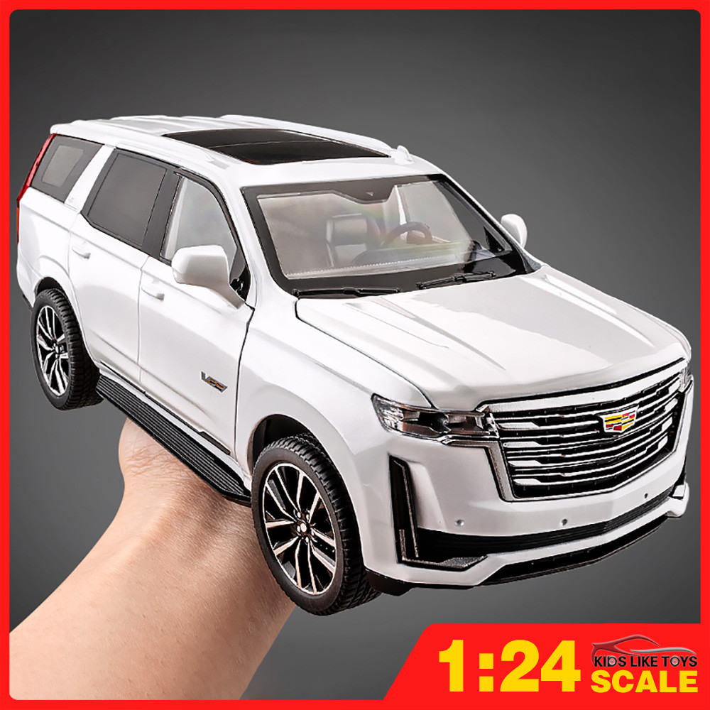 KLT 1:24 Cadillac Escalade Suv Diecast Model Car Alloy Cars Toys ...
