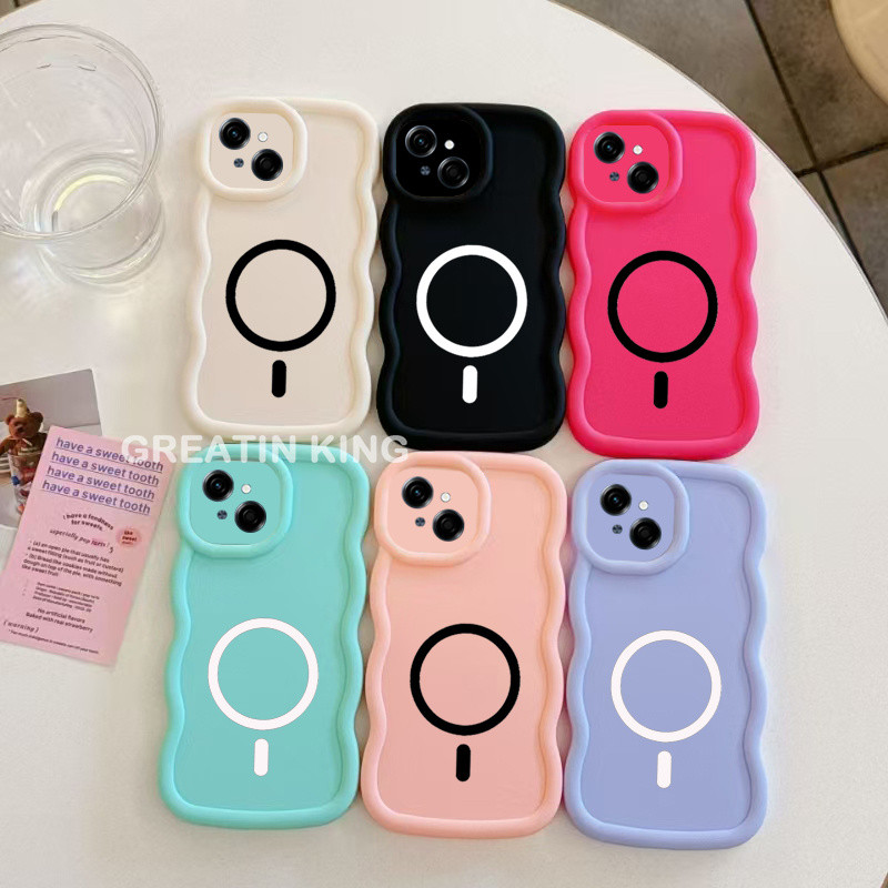 Tecno Spark Go 1S KL4H Phone Case Colorful Soft TPU Macaron Wave With ...